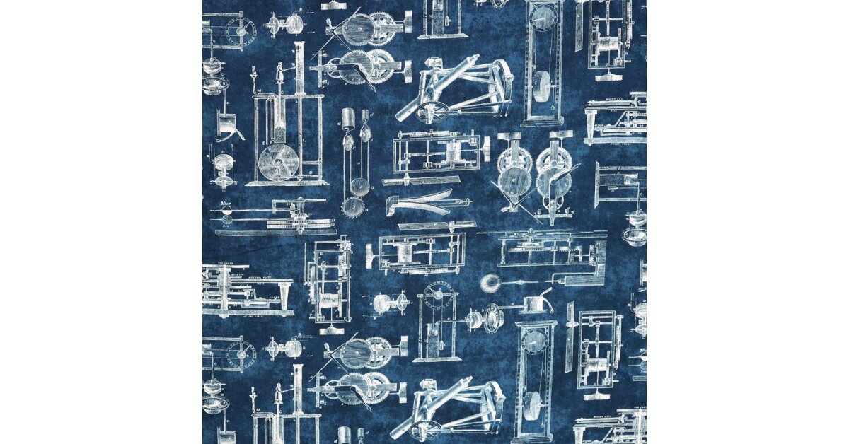 Cotton of the Instruments of the Hours collection | FabricsHouse.com