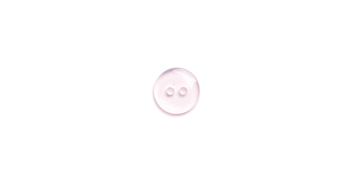 Clear button with pink tint | FabricsHouse.com