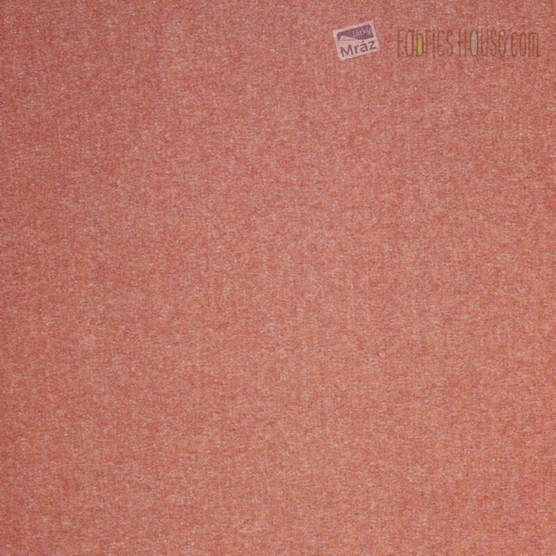 Cotton poplin, linen look, terra - fabric scrap, length 75 cm ...